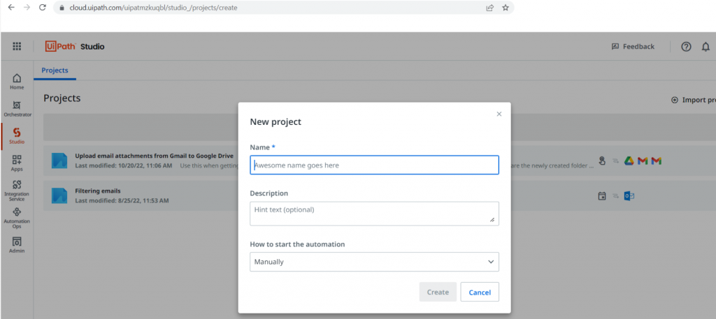 Studio Web：基于浏览器的自动化工具 – 机器人流程自动化 | UiPath
